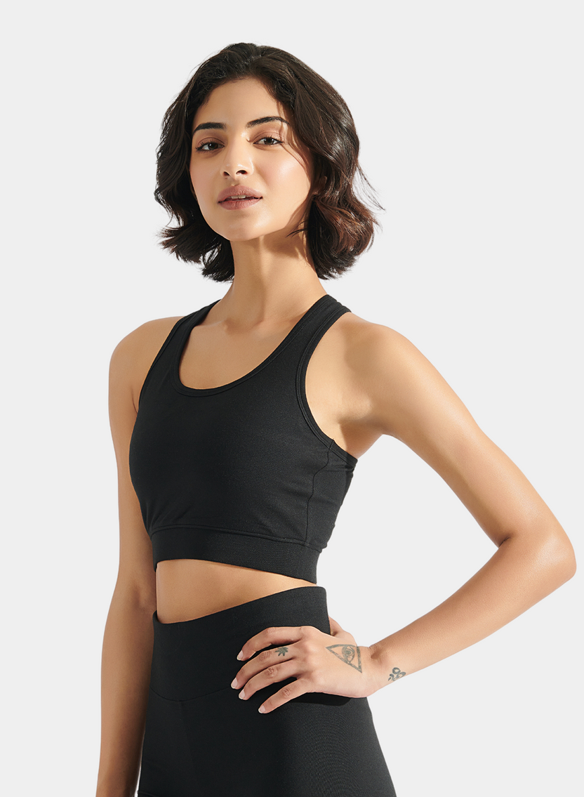 Aero Bra Top Midnight Black – yamayoga
